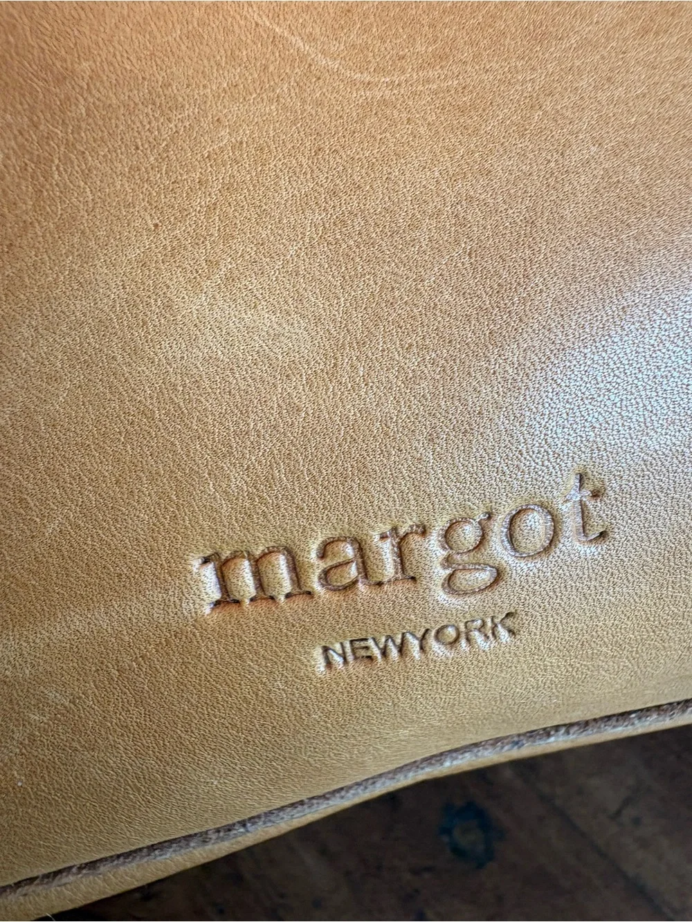 margot | Bags | Margot Tan Leather Crossbody Bag With Gold Hardware ...